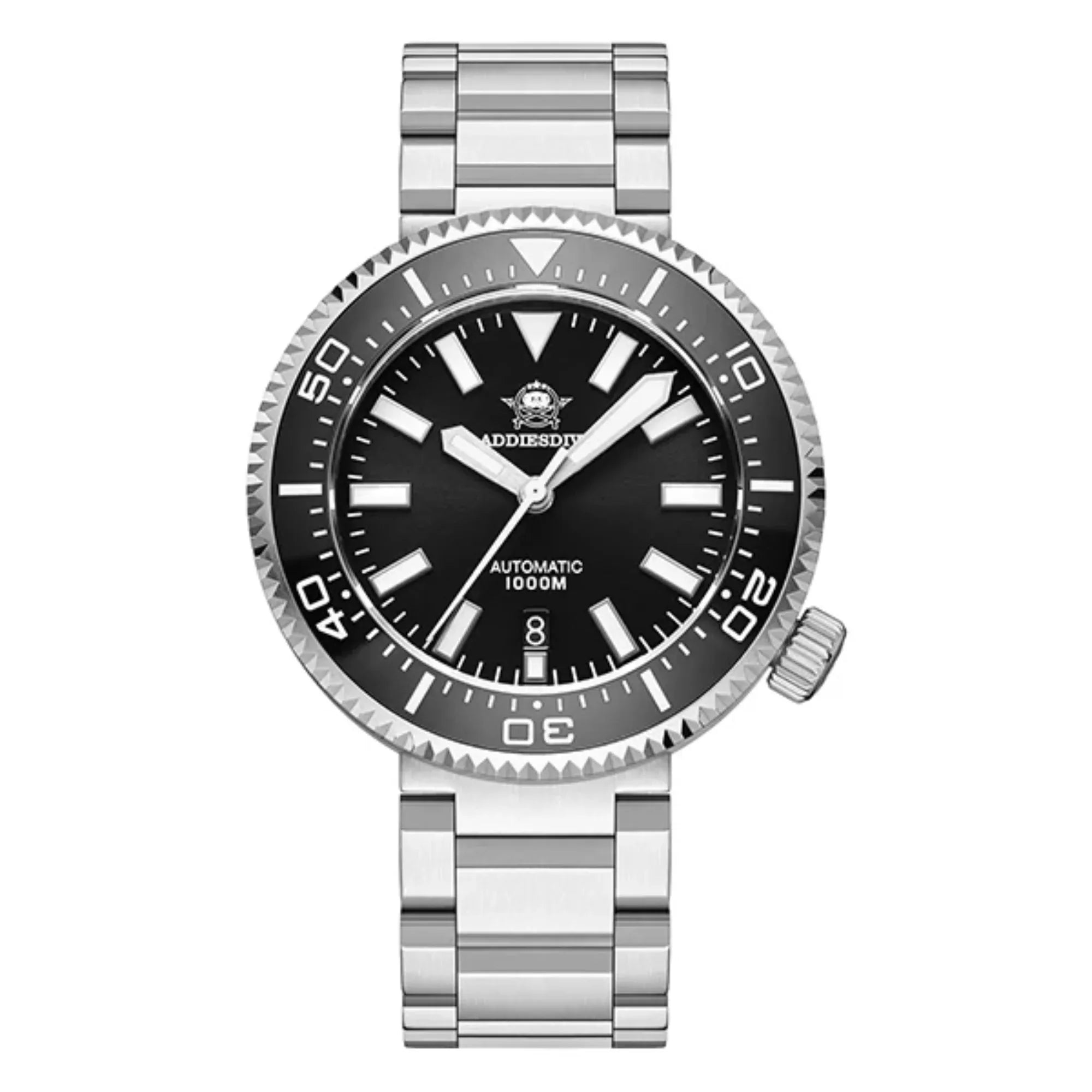 ADDIESDIVE Diver 1000M Professional Diving Watch 45MM (MY-H6) - Black ...