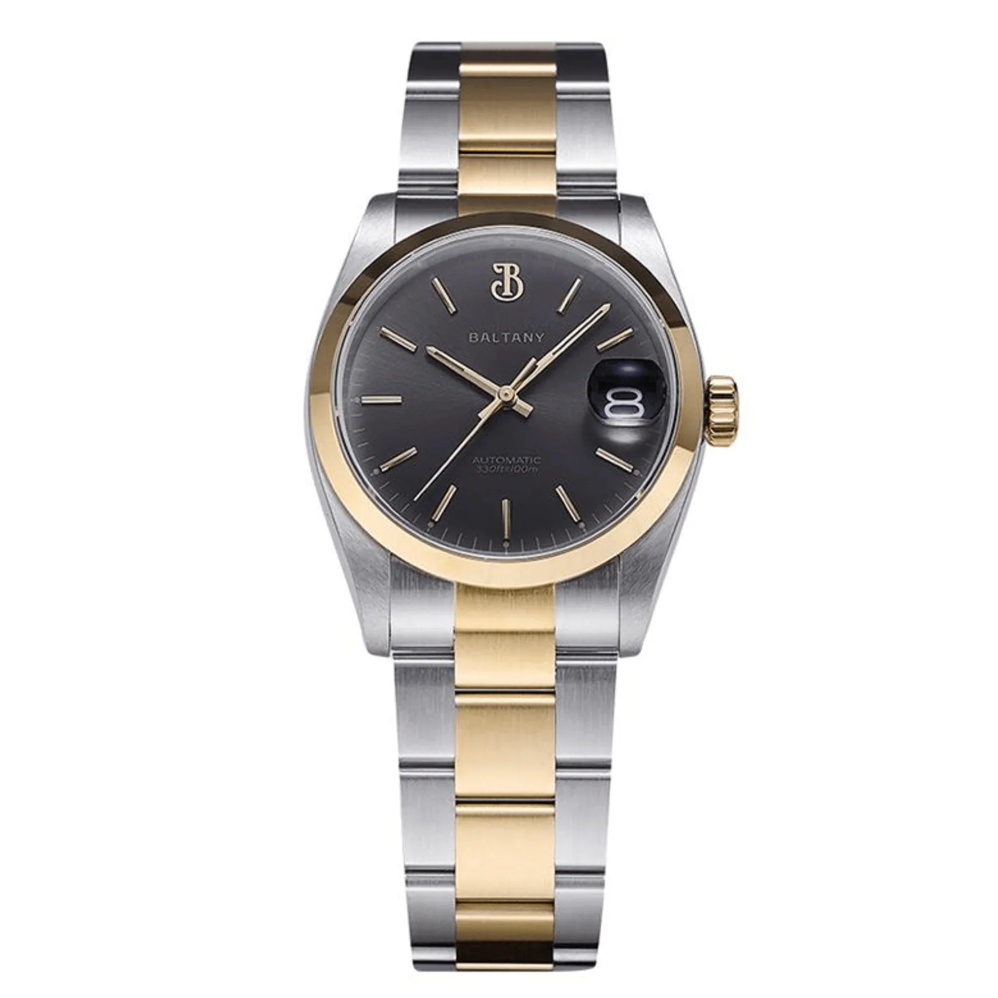 Baltany 36mm Smooth Bezel Perpetual DJ Homage Watch S4095 – DREAM WATCHES
