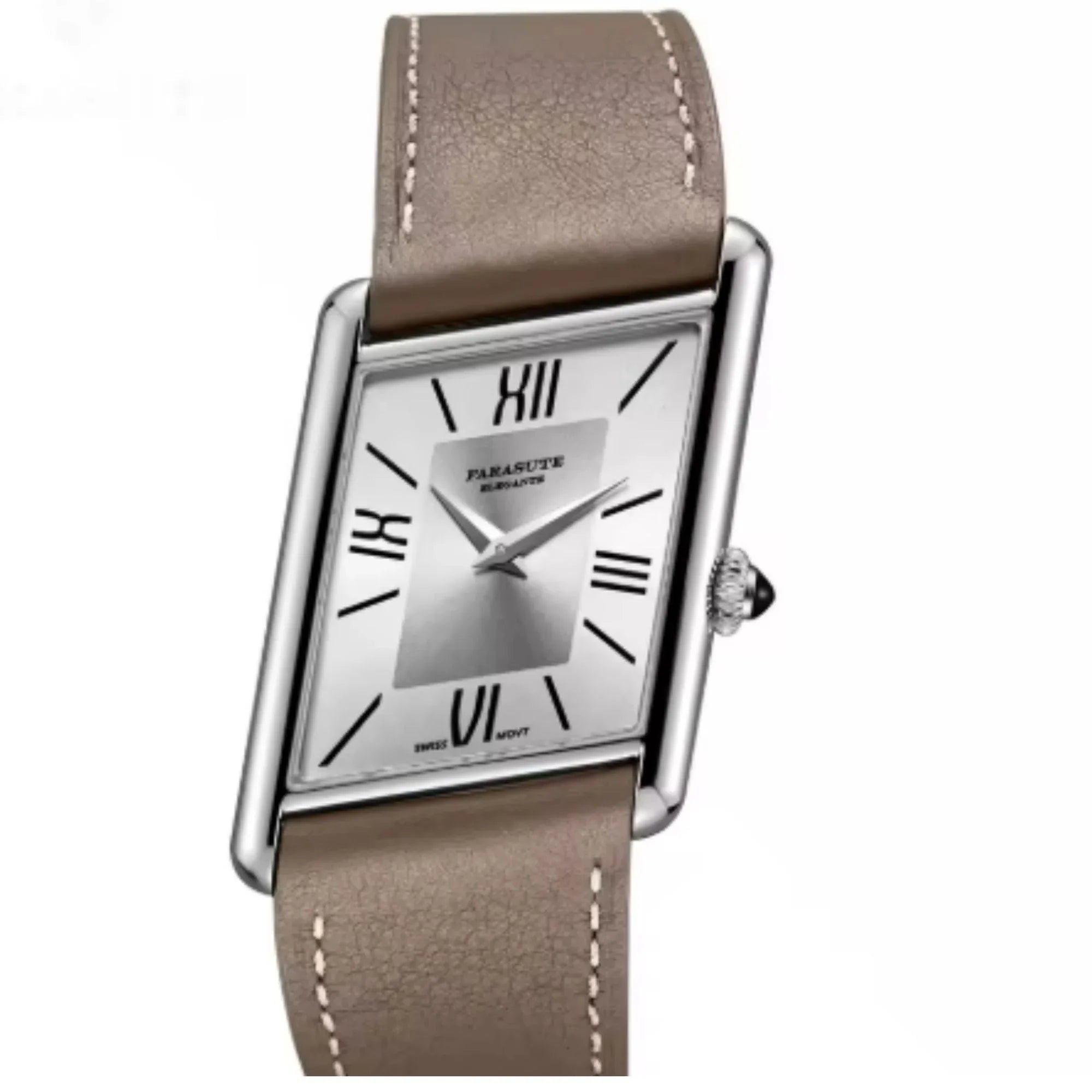 FARASUTE Men's Luxury Wristwatch with Sapphire Parallel Case - White ...