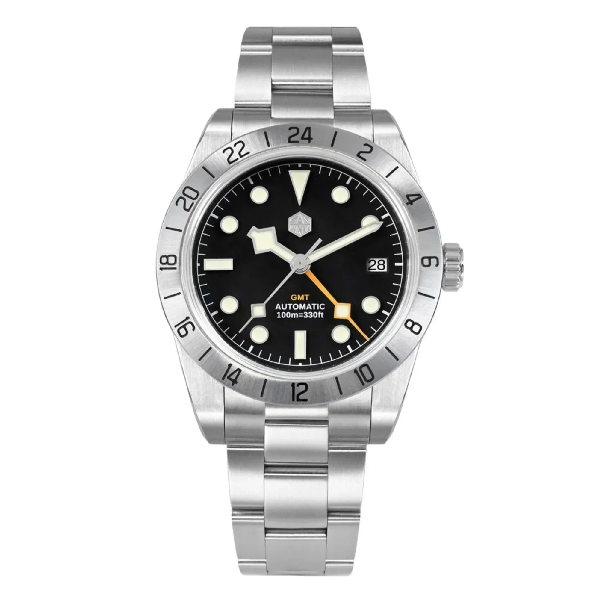 San Martin NH34 39mm BB GMT Watch SN054C - Black – DREAM WATCHES