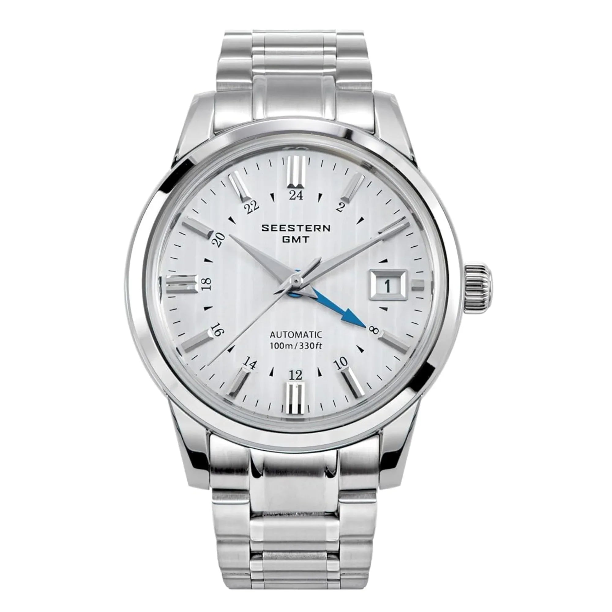 Seestern S446 GMT Watch White Dial (Seiko NH34 GMT movement) – DREAM ...