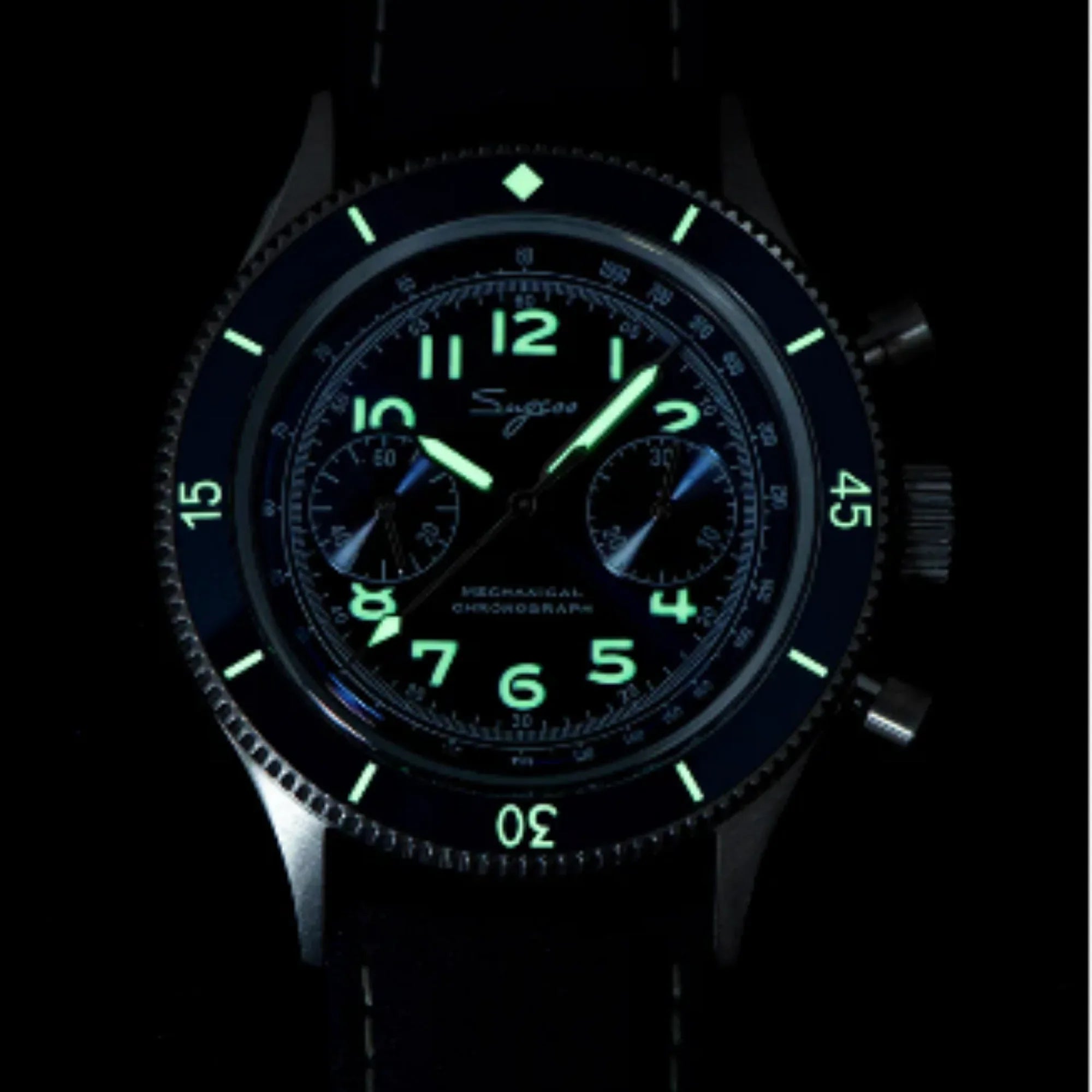 Sugess Chrono Heritage 423 Chronograph Blue Dial – DREAM WATCHES
